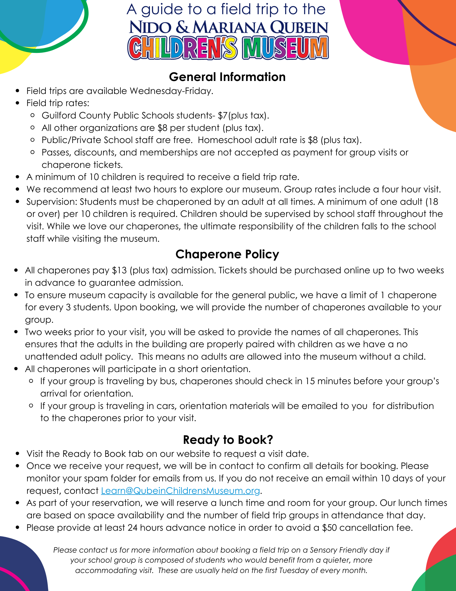 Policies and FAQ’s