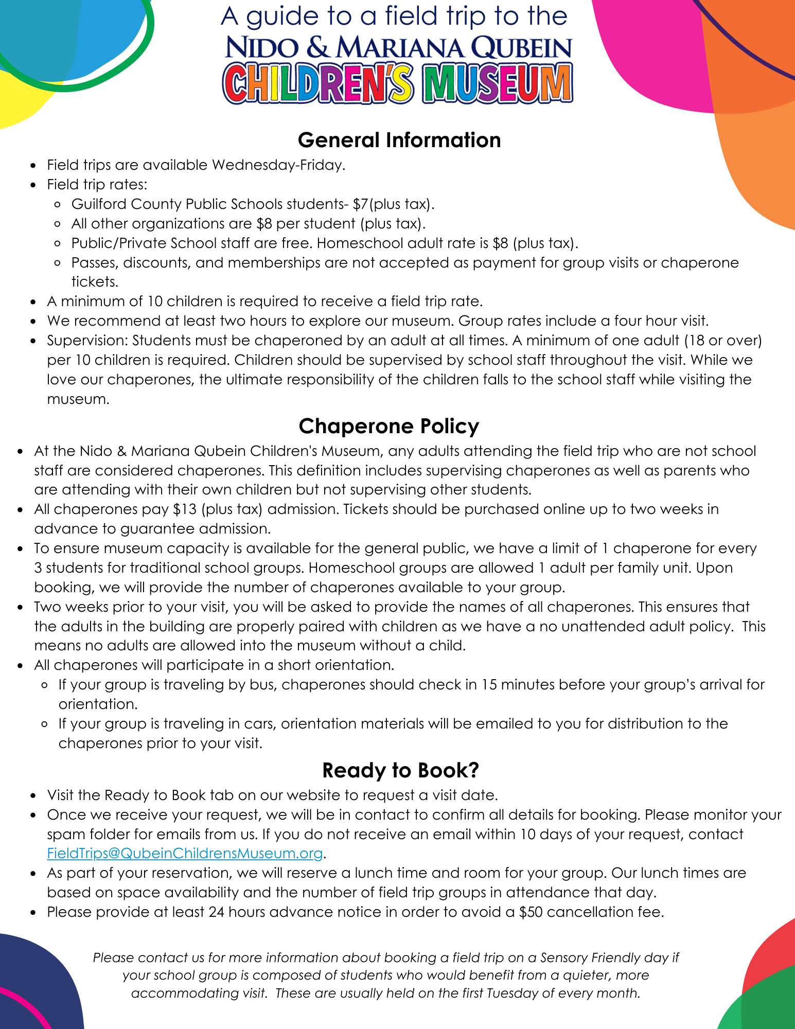 Policies and FAQ’s